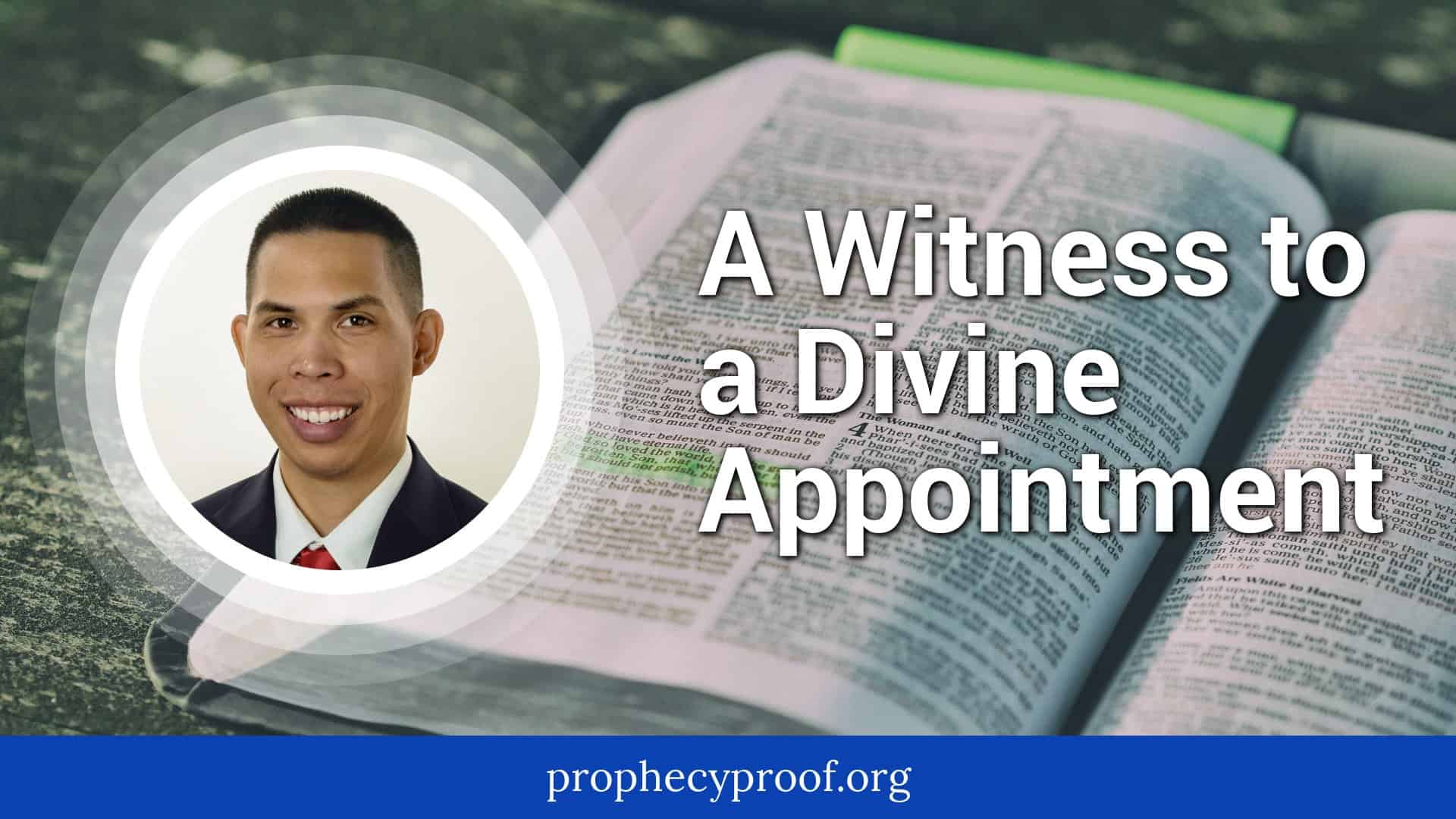 A Witness to a Divine Appointment - Prophecy Proof Insights